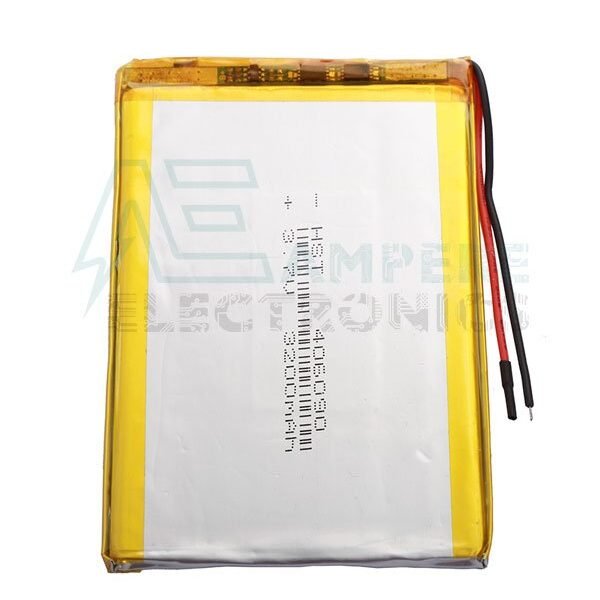 Polymer Li-Ion Single Cell Battery (3.7 V, 4000 mAh) | Flux Electronix