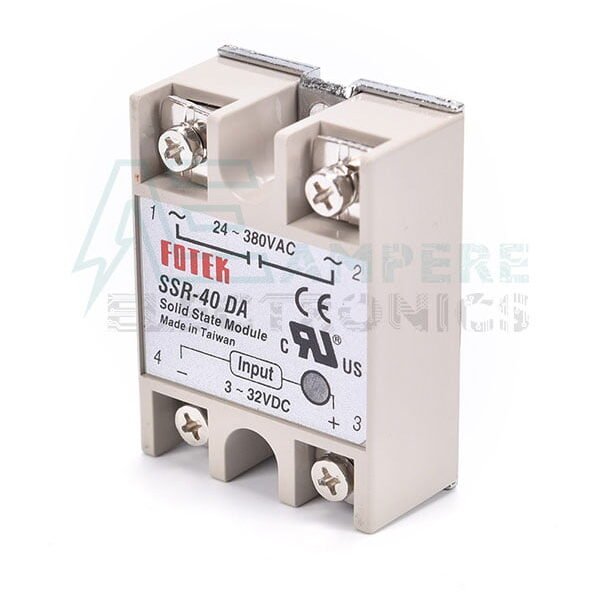 SSR-40DA Solid State Relay (3-32Vdc / 24-380VAc) | Flux Electronix