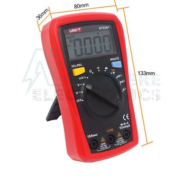 UT33A Plus Digital Multimeter Palm Size Auto Range | UNI-T | Flux Electronix
