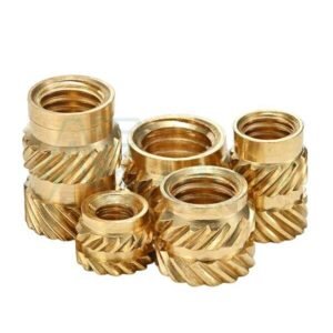 M5 Knurled Brass Threaded Insert Nut | Flux Electronix