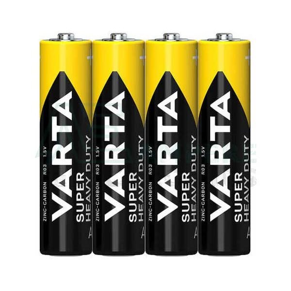VARTA Super Heavy Duty AAA 1.5V - 4 Cell Pack | Flux Electronix