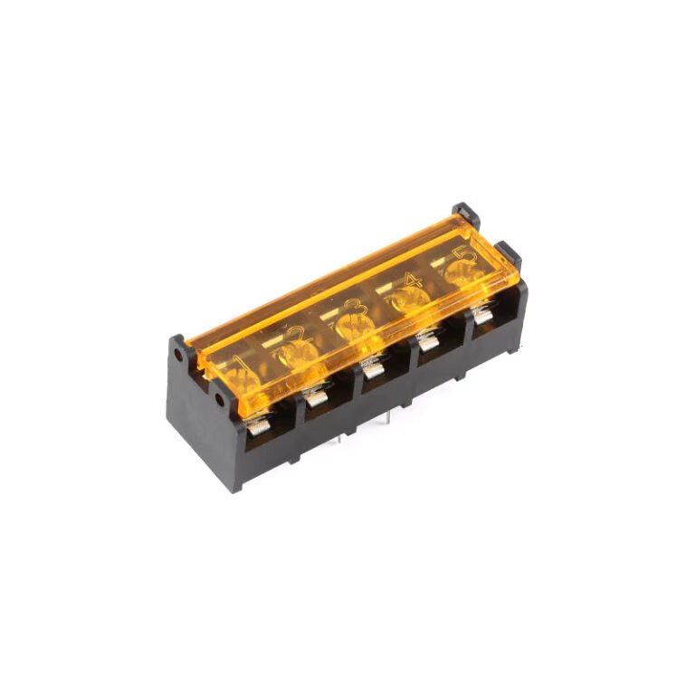 5Pin Barrier Terminal Block With Cover | Flux Electronix