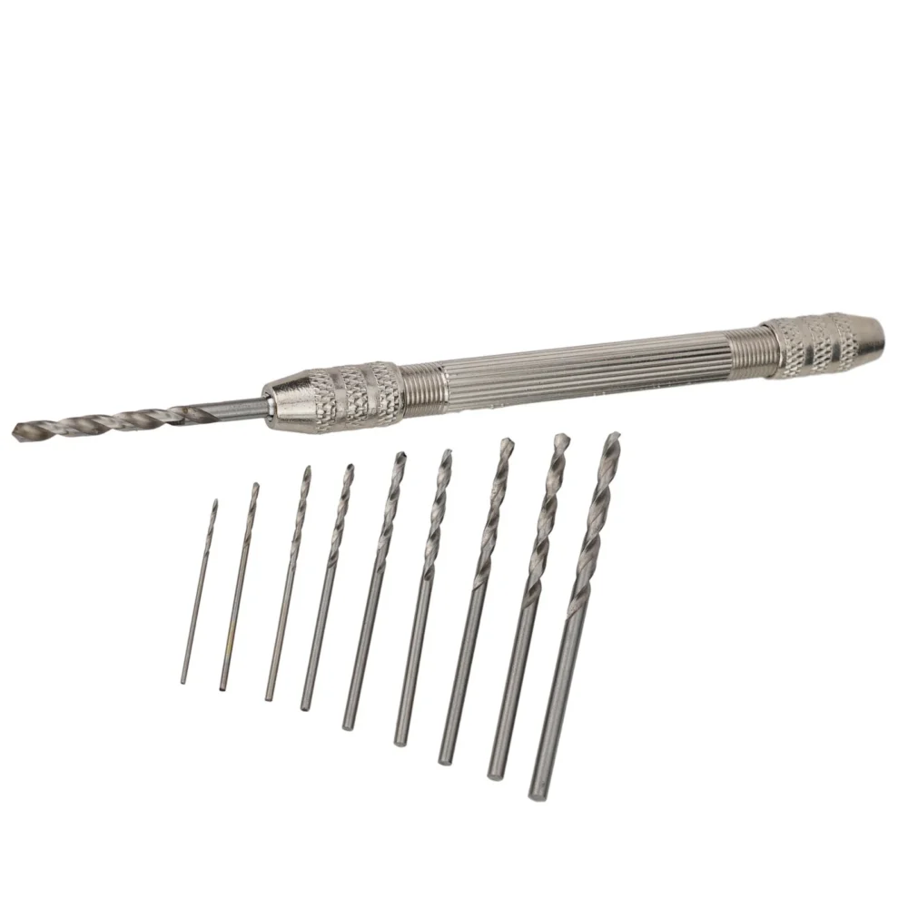 Brass Mini Hand Drill Double Chuck | Flux Electronix