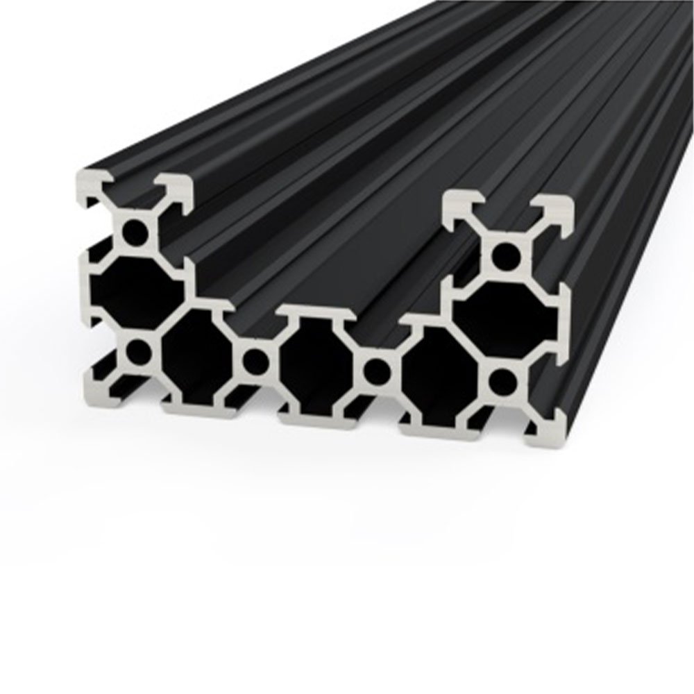 C-Beam Aluminum Linear Rail Extrusion (1M - Black Anodized) | Flux ...