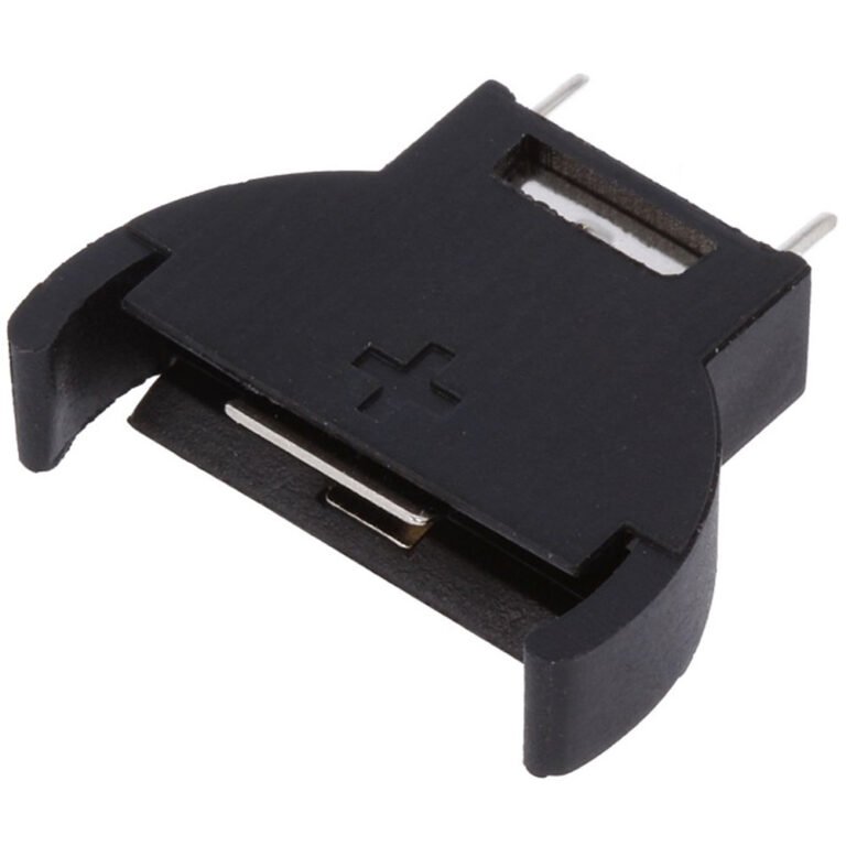 CR2032 - 3V Battery Holder Vertical PCB Mount | Flux Electronix