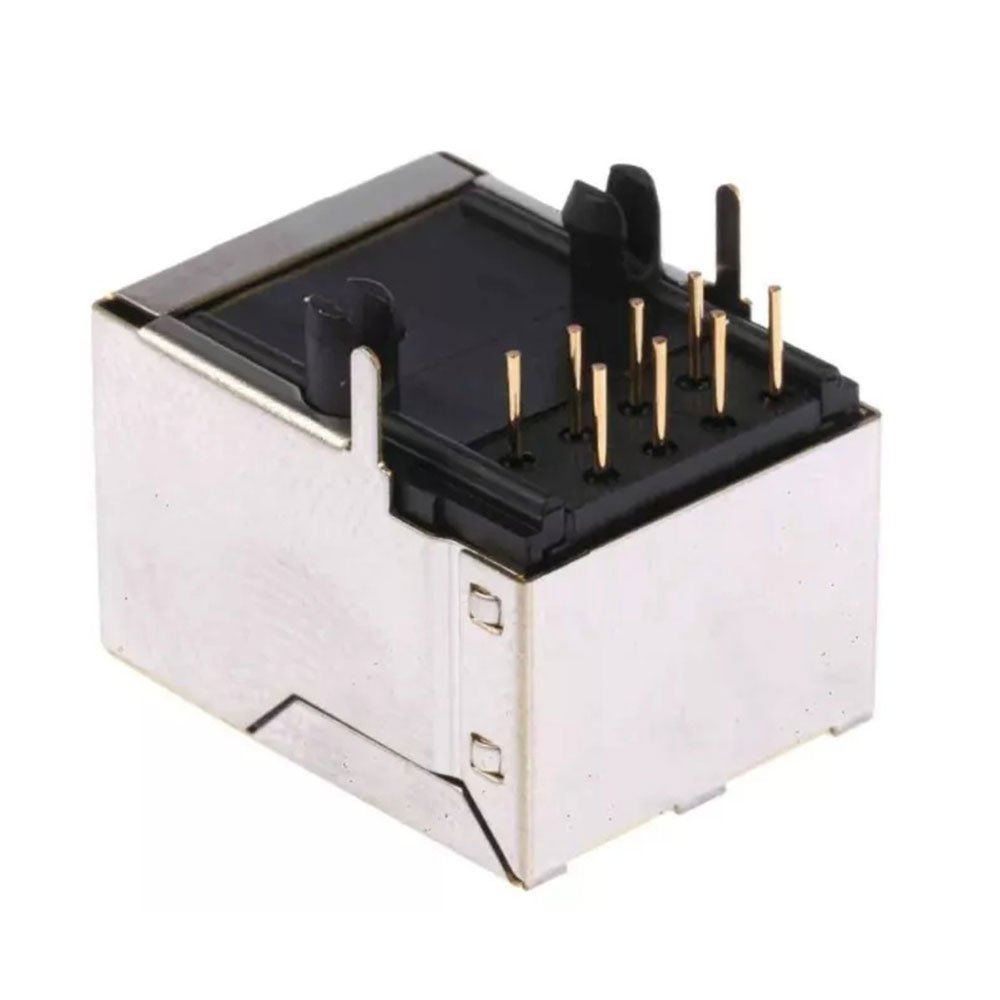 Female RJ45 Socket, 8pin on PCB - Metal | Flux Electronix