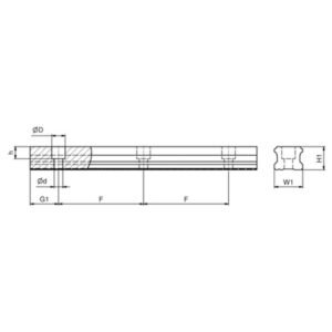 HGR25 Linear Guide Rail - 1000mm | Flux Electronix