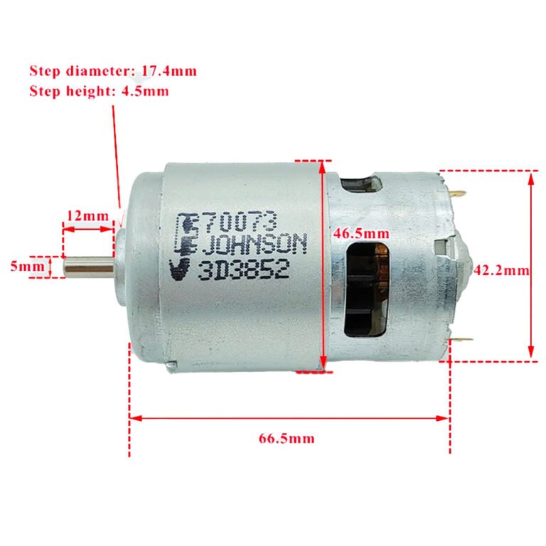 JOHNSON 775 DC Motor 5:18Vdc, 21000RPM | Flux Electronix