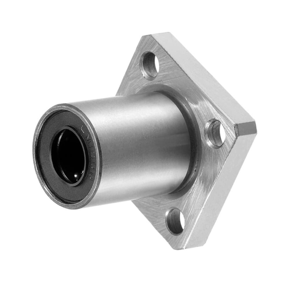 LMK10UU - 10mm Square Flange Linear Ball Bearing | Flux Electronix