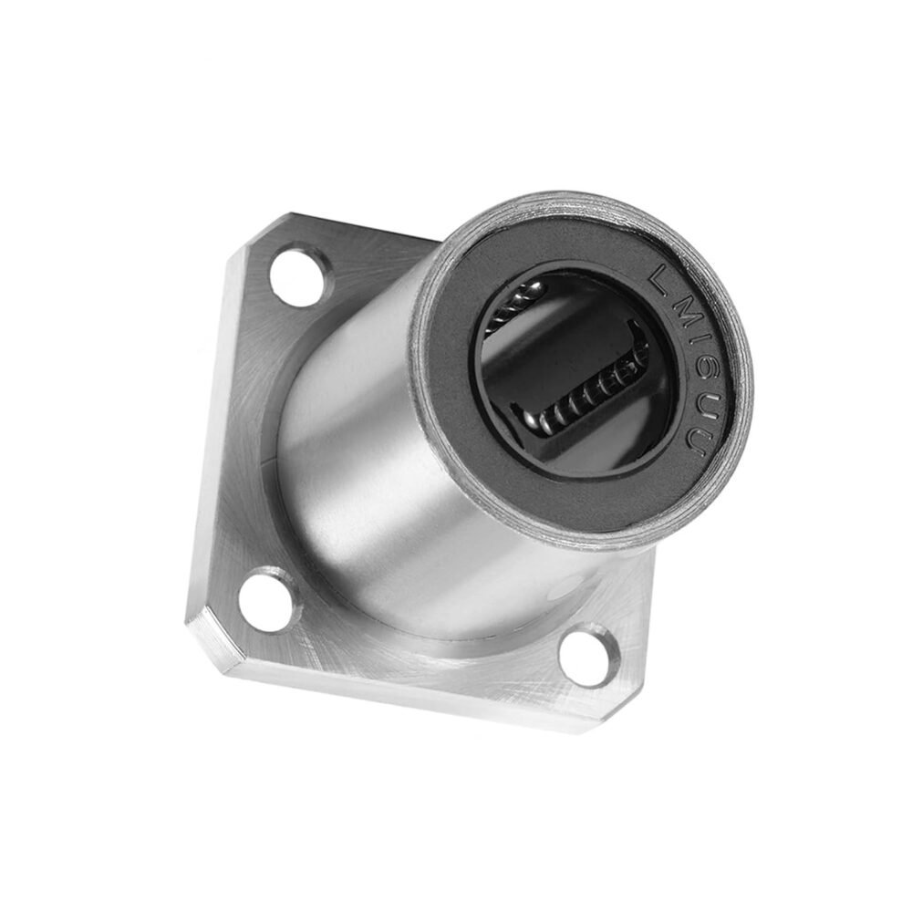 LMK10UU - 10mm Square Flange Linear Ball Bearing | Flux Electronix