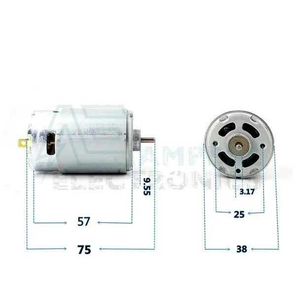 Mabuchi RS-550VC-8022 Motor 5-12Vdc | Flux Electronix
