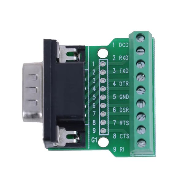 Male DB9 Breakout Board | Flux Electronix