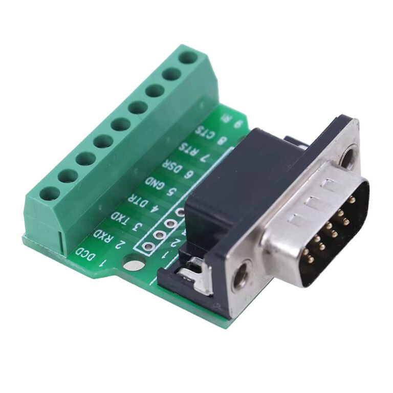 Male DB9 Breakout Board | Flux Electronix