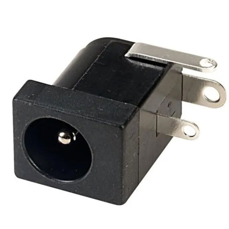 PCB Mount DC Power Socket 2.1mm Right Angle 1A | Flux Electronix