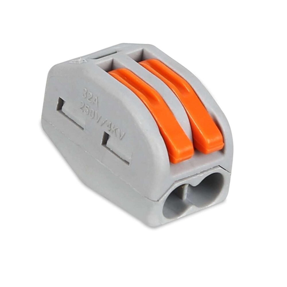 PCT-212 Spring Lever Connector, 2Pin | WAGO | Flux Electronix