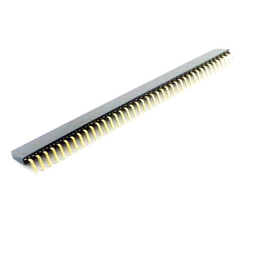 Pin Header Female (2.54mm) 1x40 Right Angle | Flux Electronix