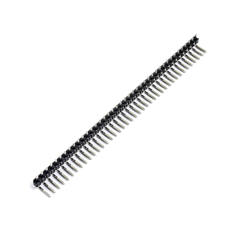 Pin Header Male (2.54mm) 1x40 Right Angle | Flux Electronix
