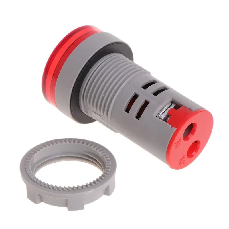 Round Frequency Indicator 0-99HZ - 22mm - Red | Flux Electronix