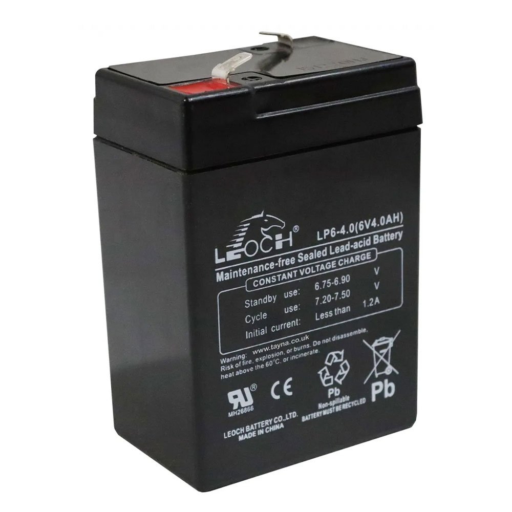 Sealed Lead Acid Battery 6Vdc, 4Ah | Flux Electronix
