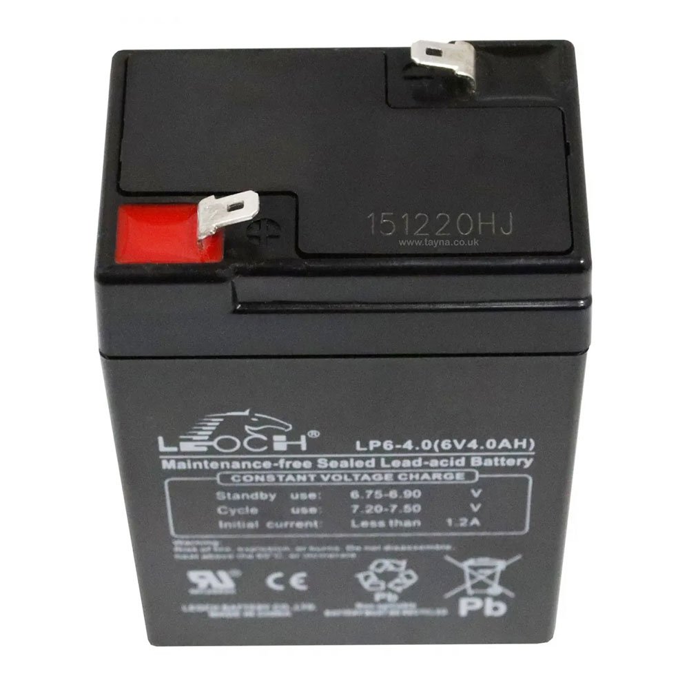 Sealed Lead Acid Battery 6Vdc, 4Ah | Flux Electronix