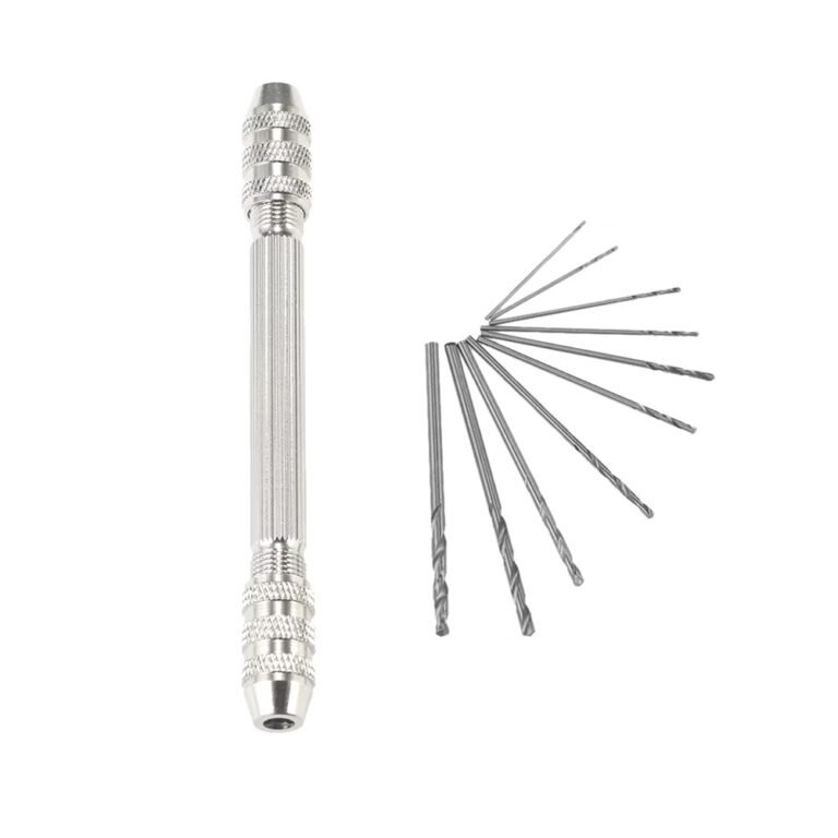 Steel Mini Hand Drill Double Chuck | Flux Electronix