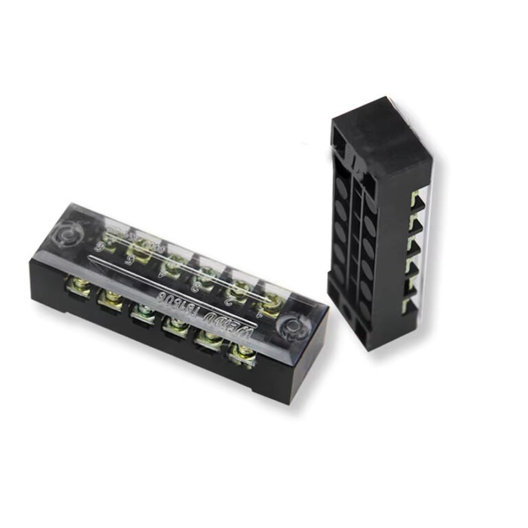 TB-1506 Fixed Barrier Terminal Block (15A-600V) 6pin | Flux Electronix