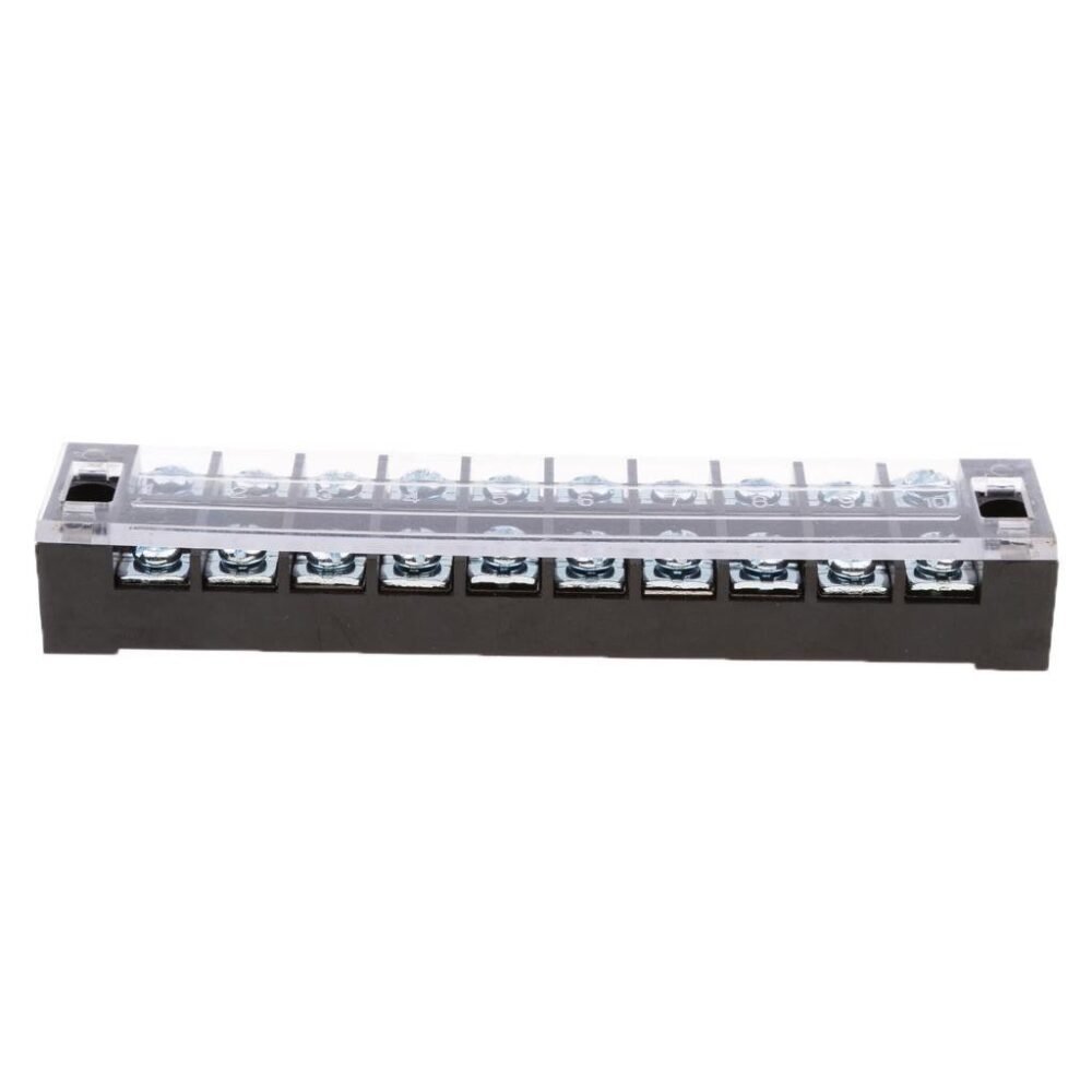 TB-1510 Fixed Barrier Terminal Block (15A-600V) 10pin | Flux Electronix