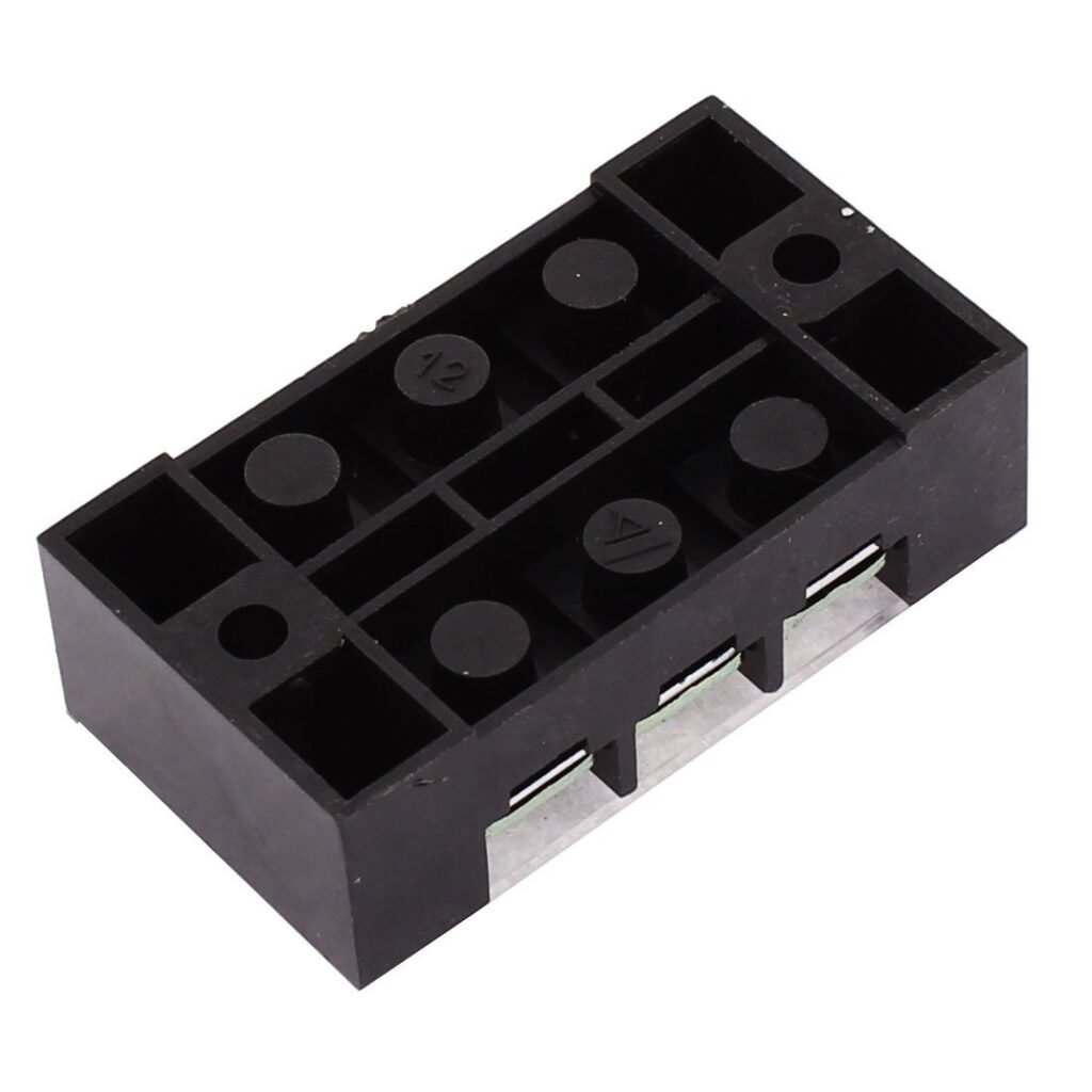 TB-2503 Fixed Barrier Terminal Block (25A-600V) 3pin | Flux Electronix