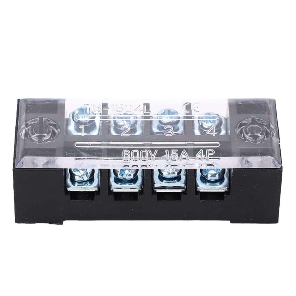 TB-2504 Fixed Barrier Terminal Block (25A-600V) 4pin | Flux Electronix