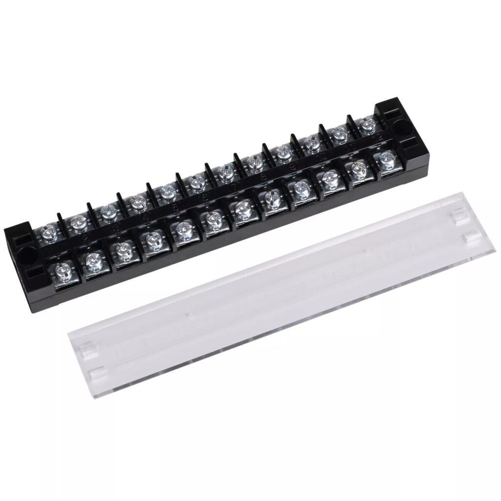 TB-2512 Fixed Barrier Terminal Block (25A-600V) 12pin | Flux Electronix