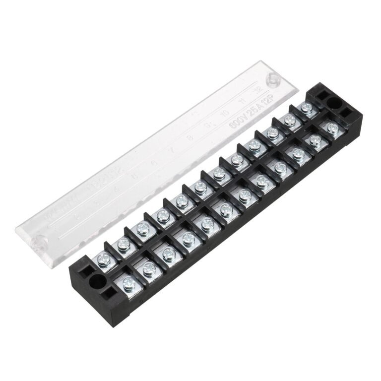 TB-2512 Fixed Barrier Terminal Block (25A-600V) 12pin | Flux Electronix