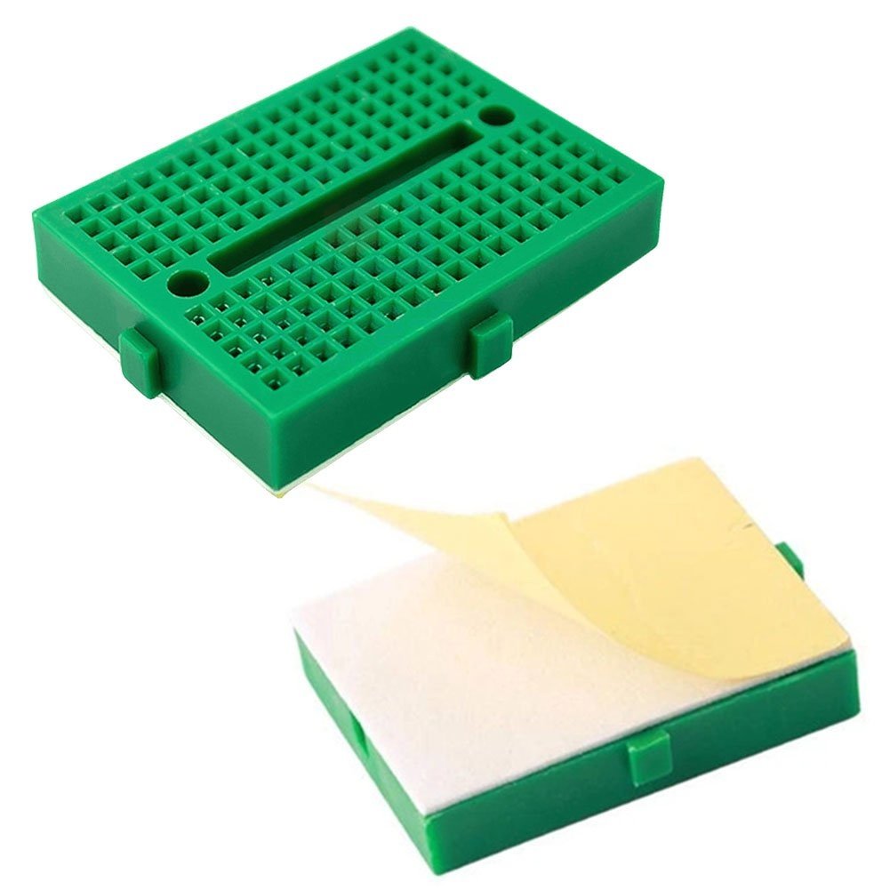 Tiny Breadboard 170 Tie Point - Green | Flux Electronix