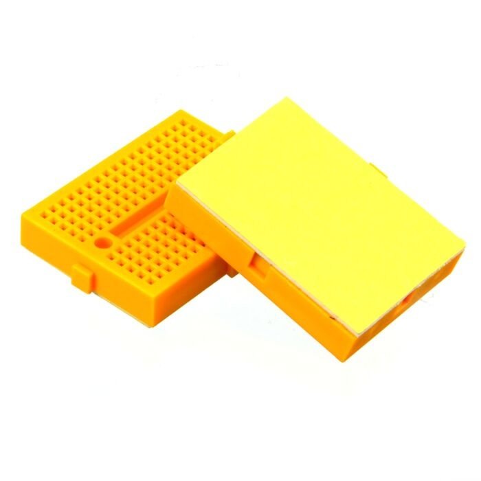 Tiny Breadboard 170 Tie Point - Yellow | Flux Electronix