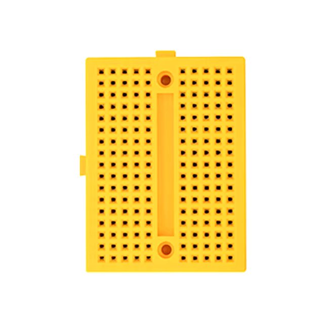 Tiny Breadboard 170 Tie Point - Yellow | Flux Electronix