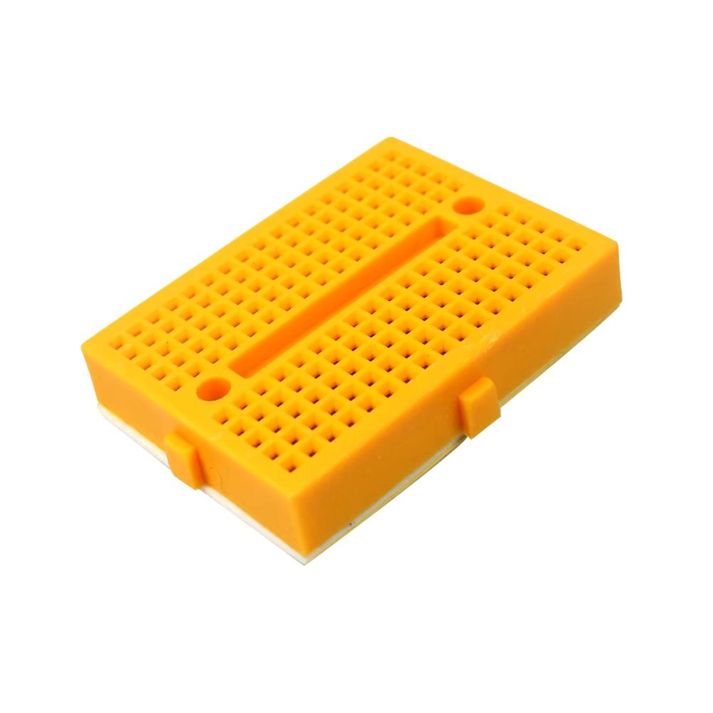 Tiny Breadboard 170 Tie Point - Yellow | Flux Electronix
