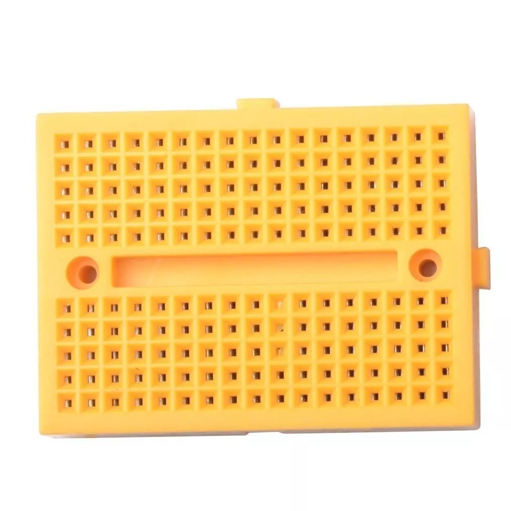Tiny Breadboard 170 Tie Point - Yellow | Flux Electronix