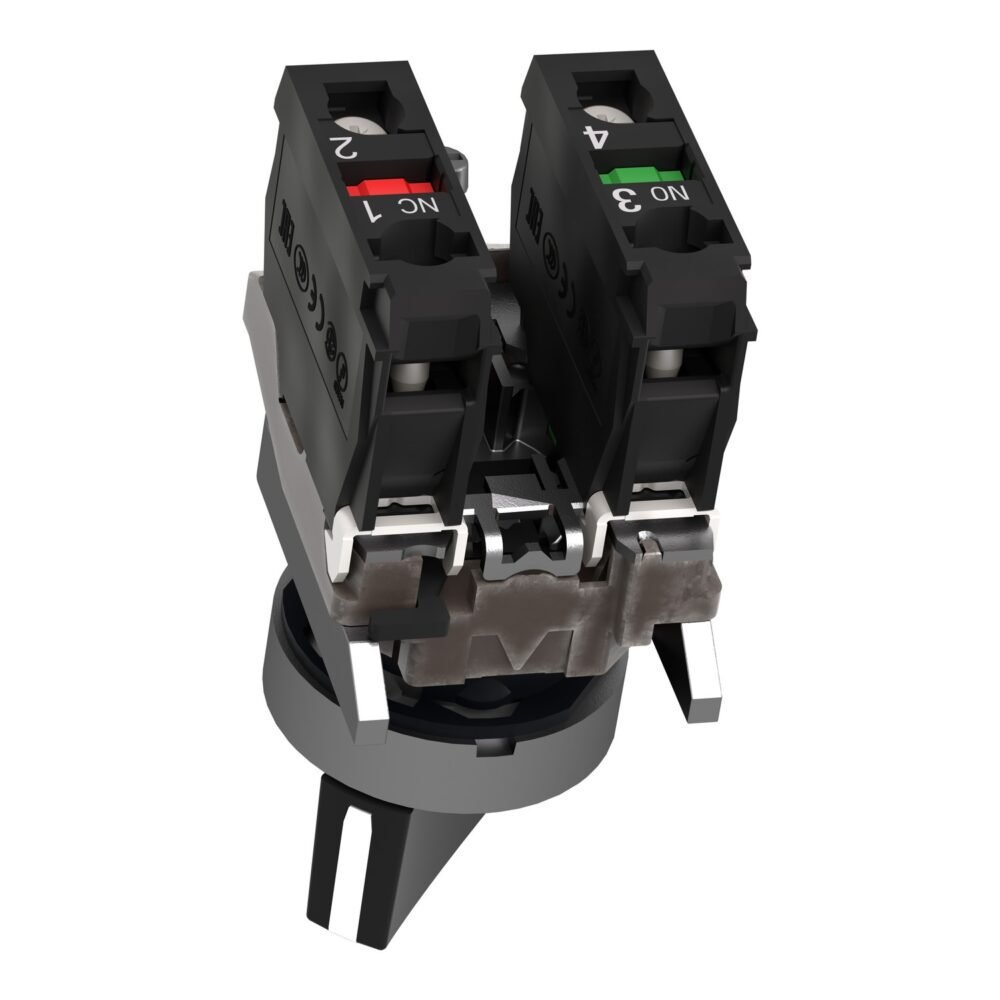 XB4BD33 Selector Switch, 3 Position, 600V, 10A, Screw Clamp, Schneider ...