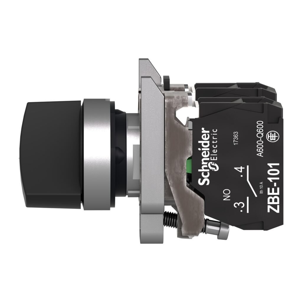 XB4BD33 Selector Switch, 3 Position, 600V, 10A, Screw Clamp, Schneider ...