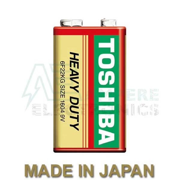 9V TOSHIBA Heavy Duty Battery - MADE IN JAPAN | Flux Electronix