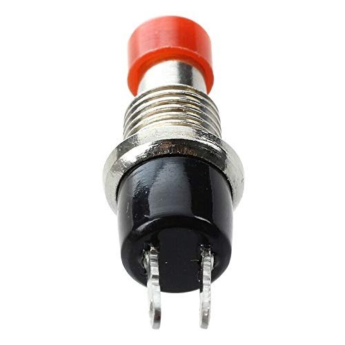 Mini Push Button Round Red N.O - 7mm | Flux Electronix
