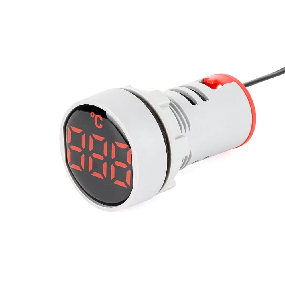 Round Thermometer Indicator - 22mm - Red | Flux Electronix