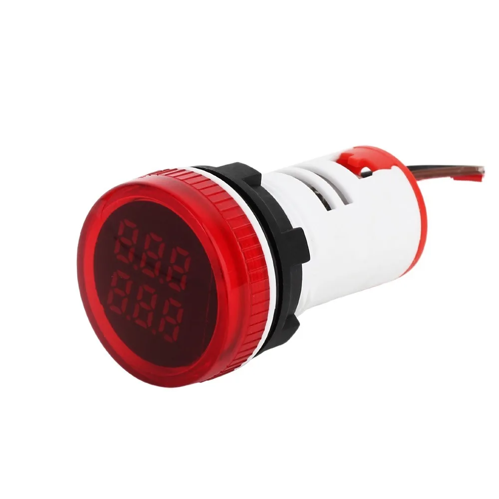 Round Voltage Current Indicator - 22mm - Red | Flux Electronix