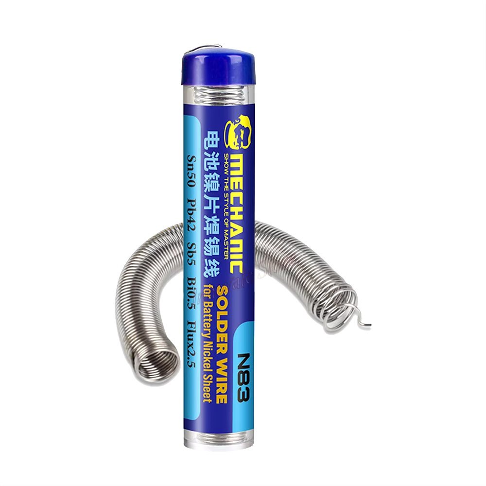 N83 Soldering Wire 0.8mm - 70/30 - 3Meters | MECHANIC | Flux Electronix