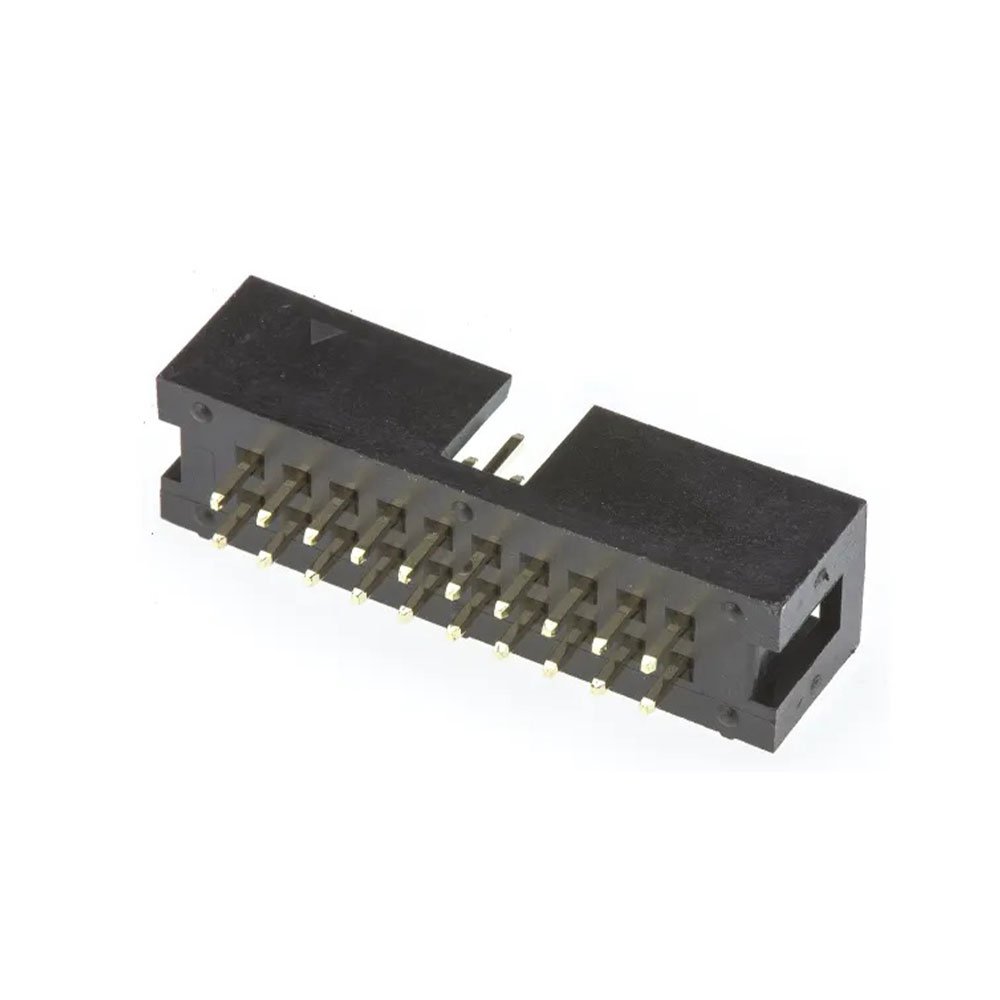 DC3-20P Male IDC Connector Polarized, Straight | Flux Electronix
