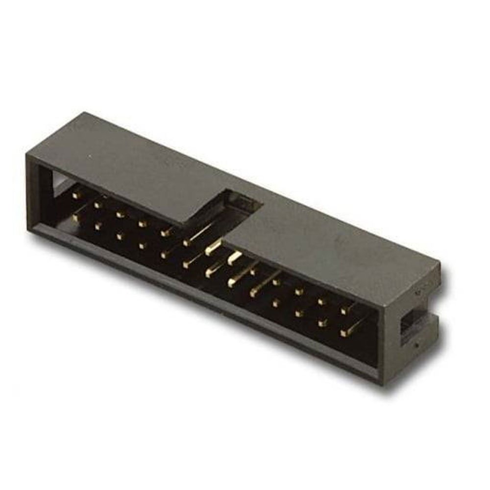 DC3-20P Male IDC Connector Polarized, Straight | Flux Electronix