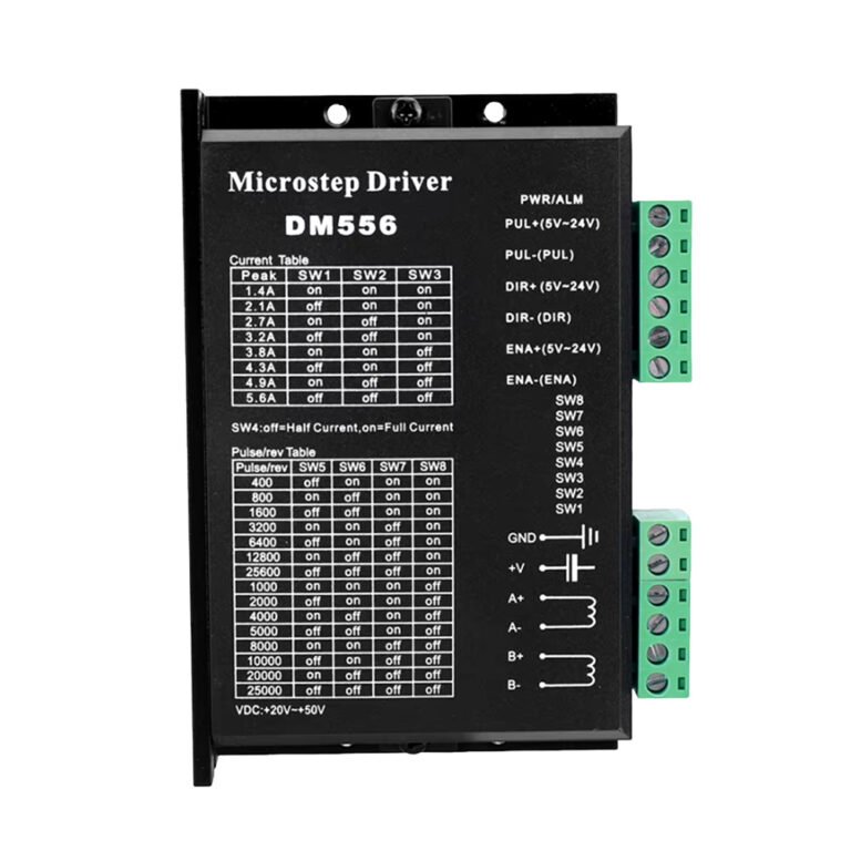 DM556 Stepper Motor Driver 5.6A, 20-50Vdc | Flux Electronix