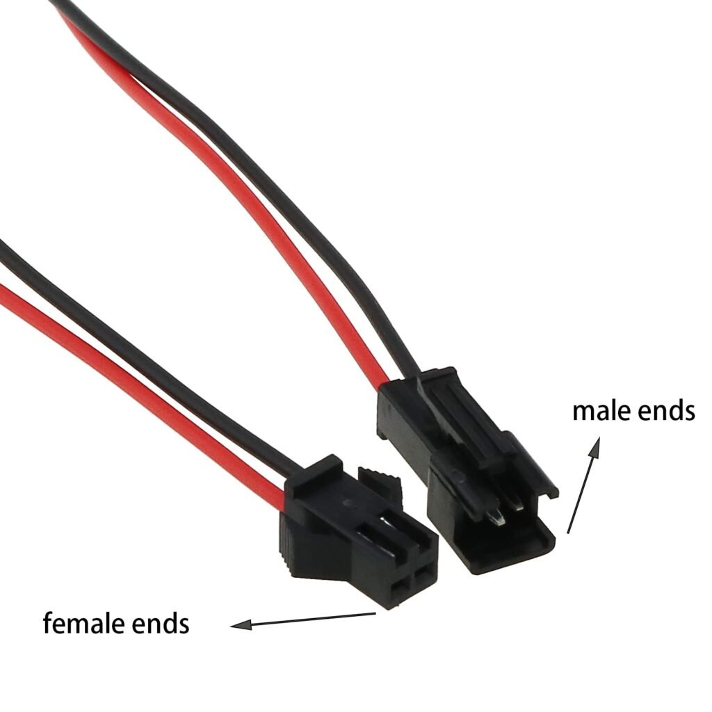2Pin M/F SM Cable Wire Plug Connectors, 22AWG | Flux Electronix