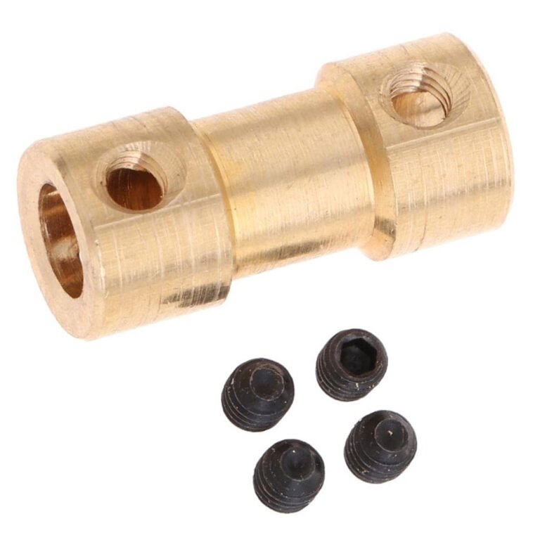 4x5mm Brass Motor Shaft Coupling Connector D9L20 | Flux Electronix