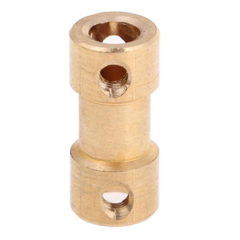 4x5mm Brass Motor Shaft Coupling Connector D9L20 | Flux Electronix