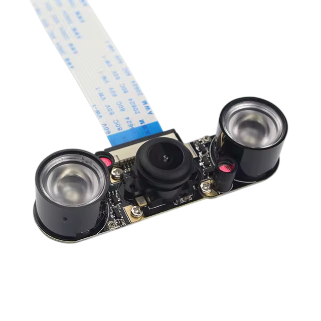 Raspberry Pi Infrared Night Vision Camera (5MP - 160°FOV) | Flux Electronix